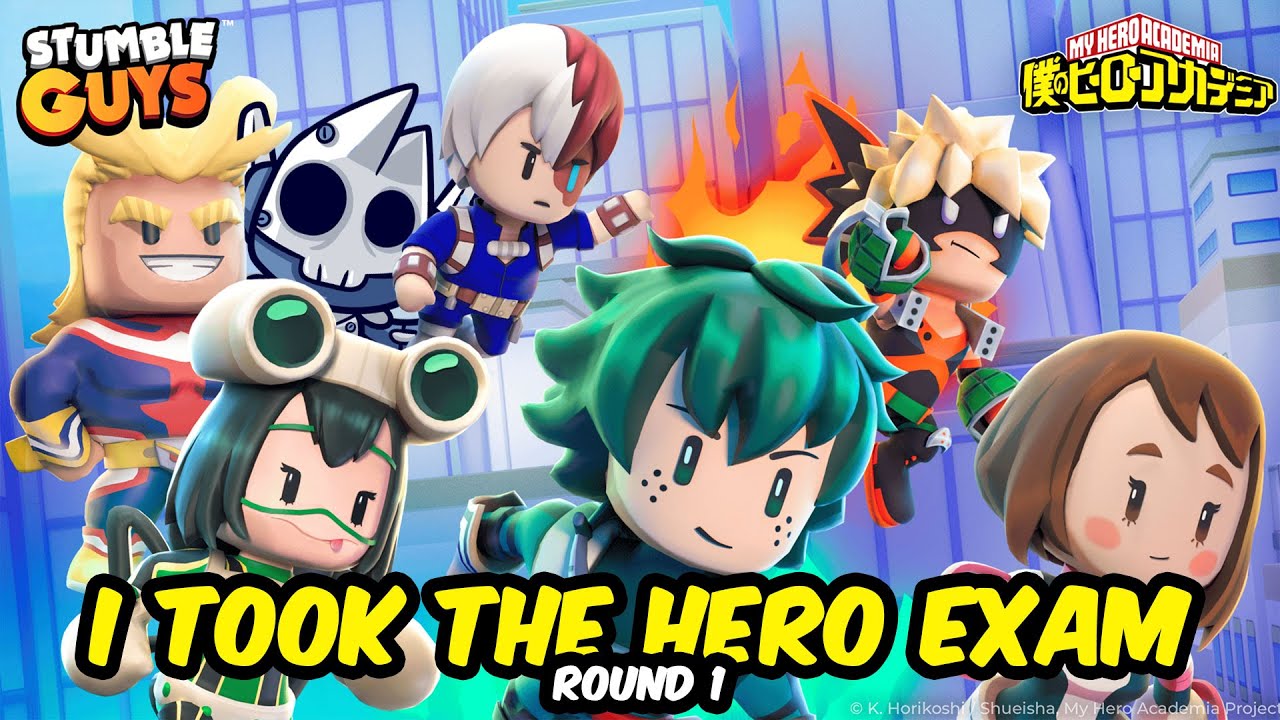 I Took The Ultimate Hero Exam on Stumble Guys - My Hero Academia - Round 1 - YouTube