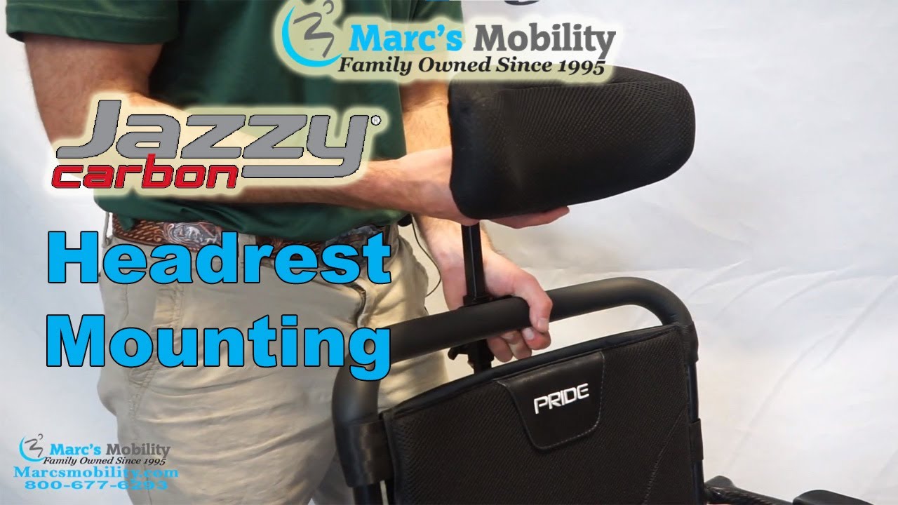 How to Mount the Headrest on the Jazzy Carbon - Lightweight Folding ...