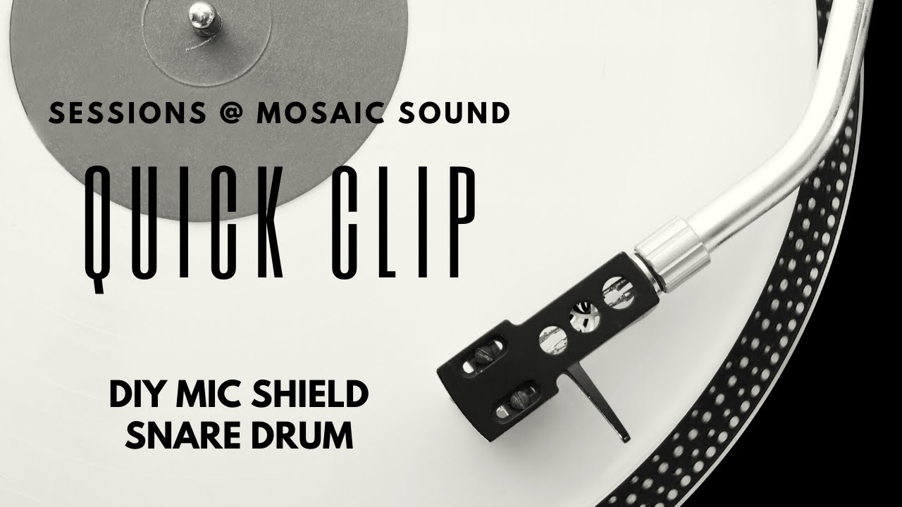 QUICK CLIP: DIY MIC SHIELD - Snare Drum - YouTube