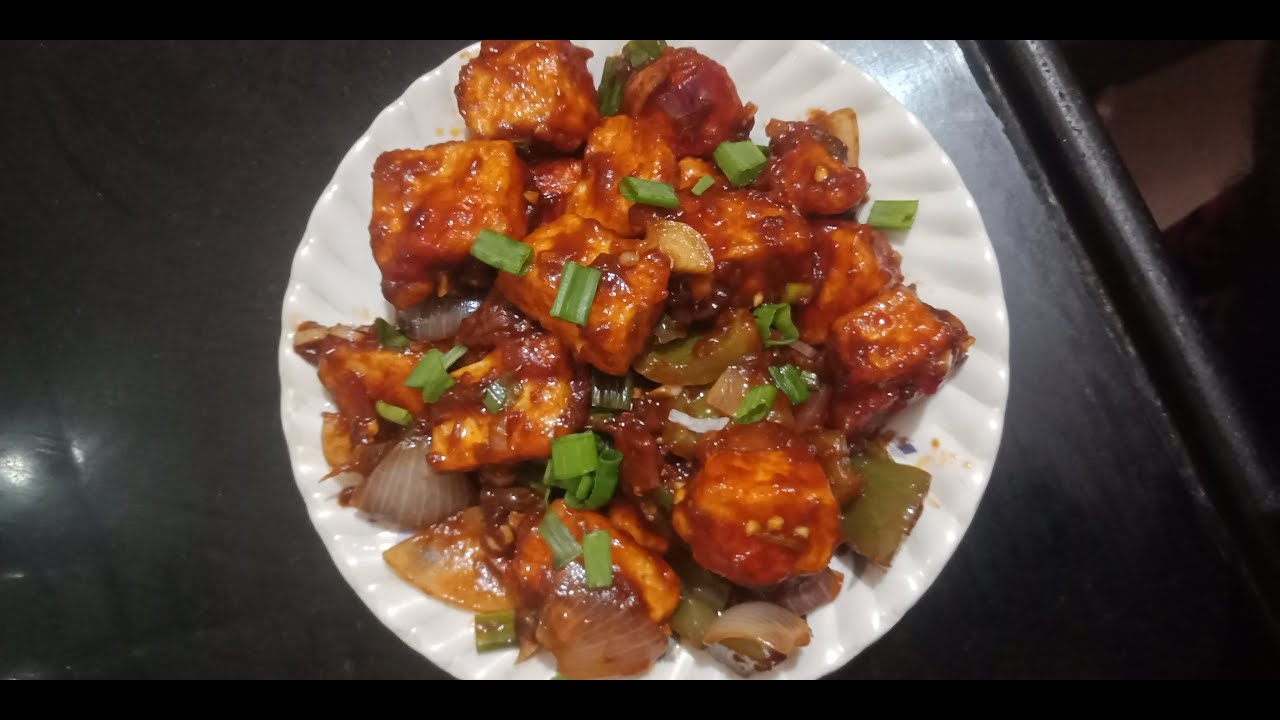 Chilli Paneer recipe | In 10mins restaurant style paneer chilli dry ...