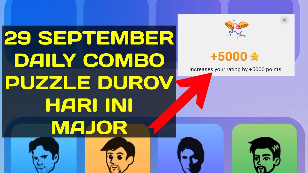 Puzzle Durov Mini Game Major 29 September 2024 | Puzzle Major Terbaru ...