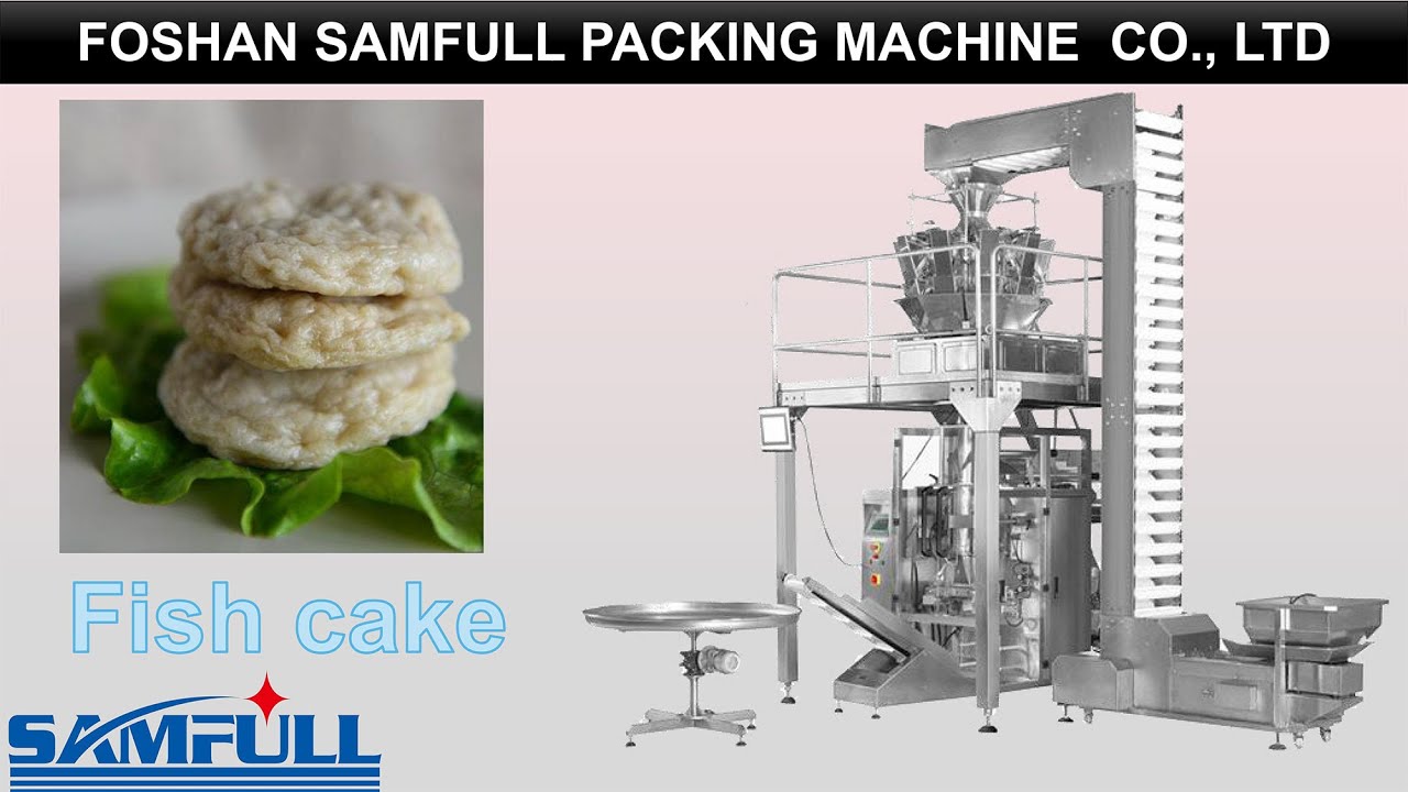 500g Fish cake package machine - YouTube