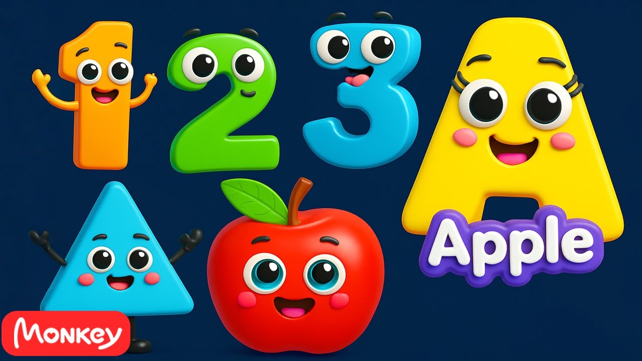 Preschool Learning Activities for Toddlers 🚒 Monkey Learns ABC Phonics ...