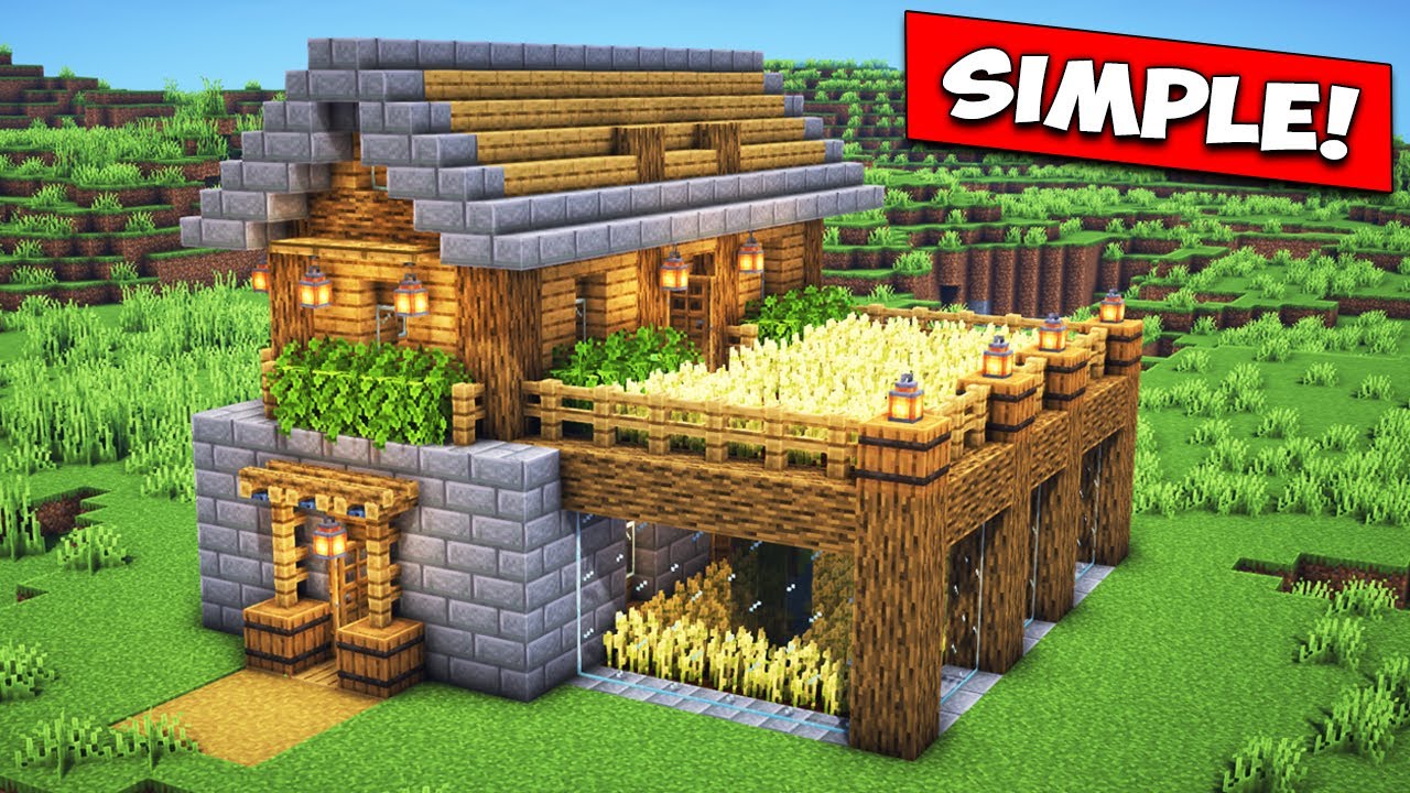 Minecraft | How to Build a Simple Survival House | Tutorial - YouTube
