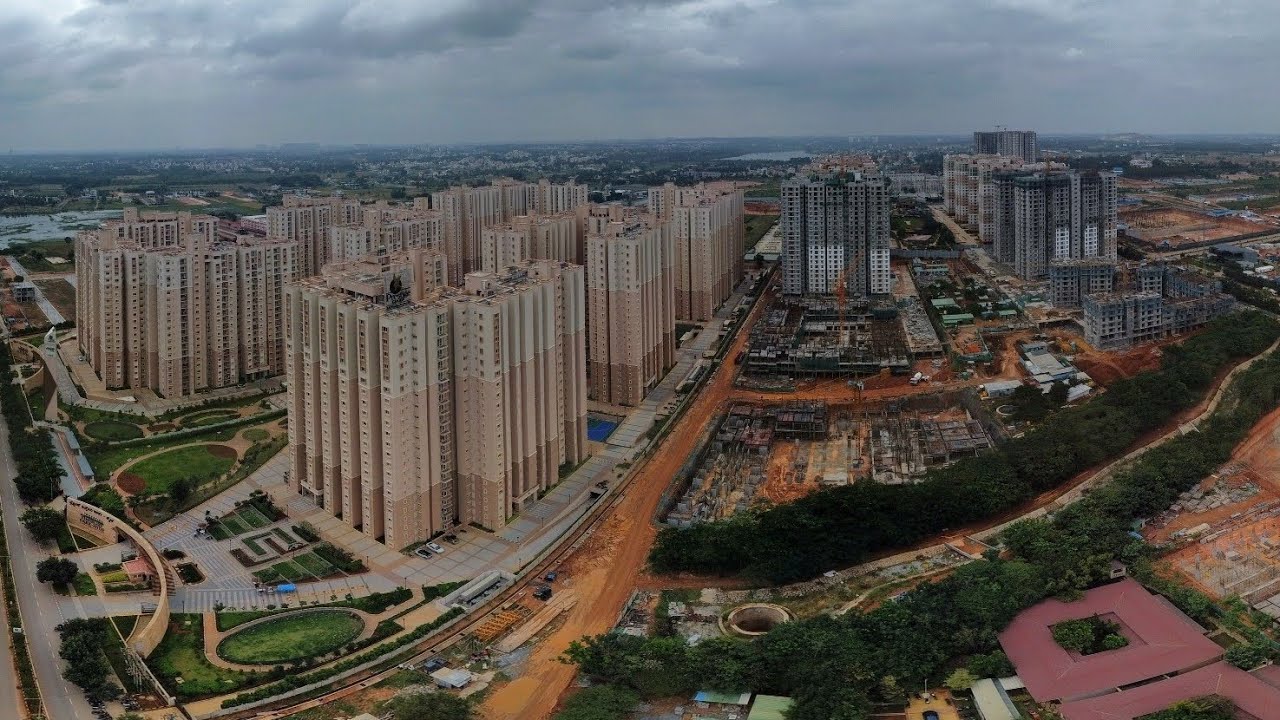 KIADB AEROSPACE PARK -DRONE VIEW BRIGADE ELDORADO - PRESTIGE FINSBURY ...