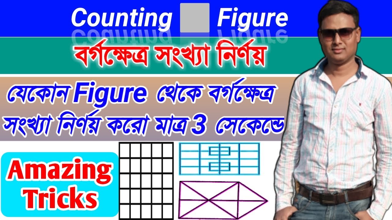 Counting of square | বর্গক্ষেত্র সংখ্যা নির্ণয় | Counting of figure ...