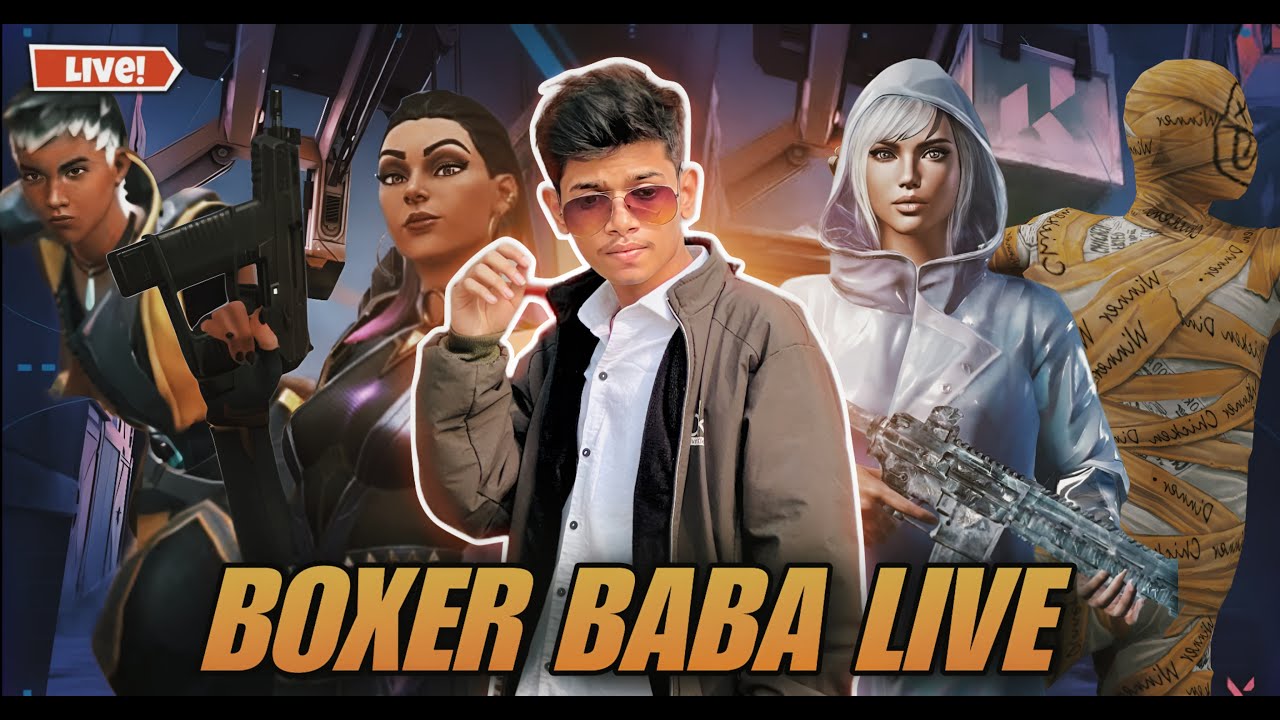 BGMI + VALORANT RANK PUSH WITH - BOXER BABA LIVE #bgmi #bgmilive # ...