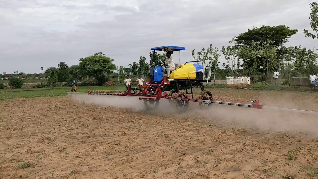 Pi industries spray machine - YouTube