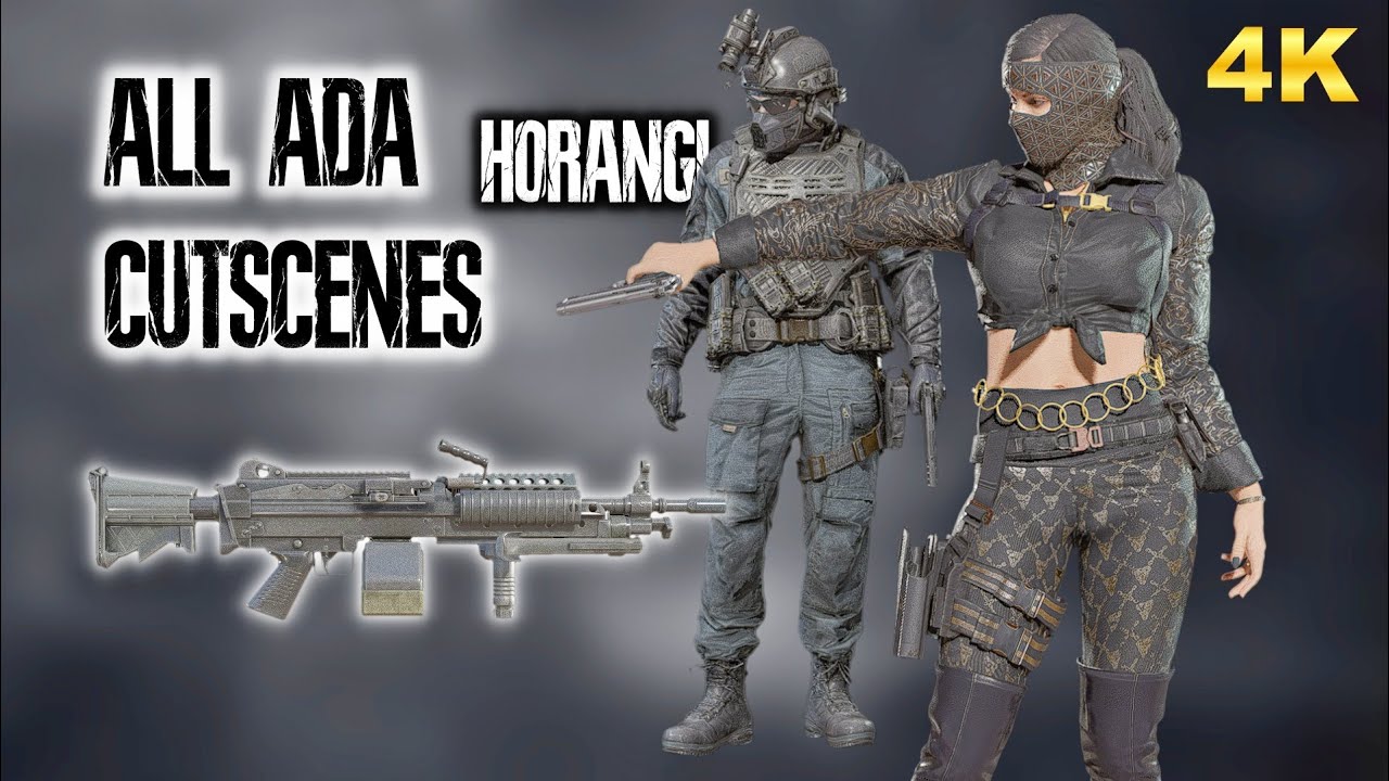 Resident Evil 4 | All Ada Cutscenes | Stiletto and Horangi from COD ...