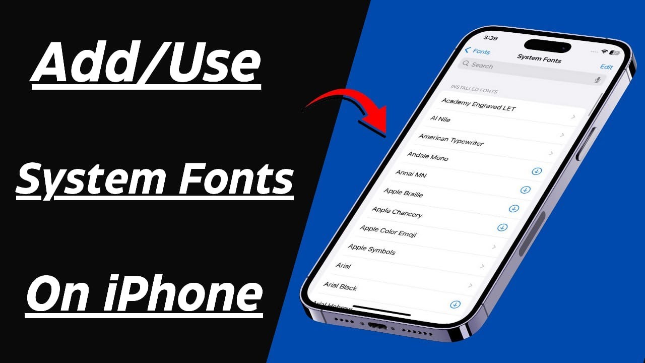 How to Change System Font in iPhone / iOS 18 - YouTube