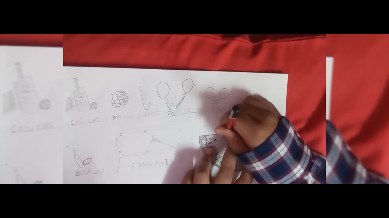 DRAWING INDOOR AND OUTDOOR SPORTS GAMES⛹️‍♂️ - YouTube