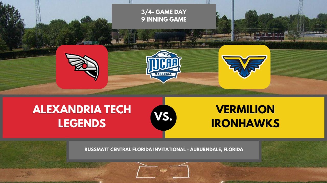 (Baseball) Alexandria Tech Legends v. Vermilion Ironhawks - YouTube