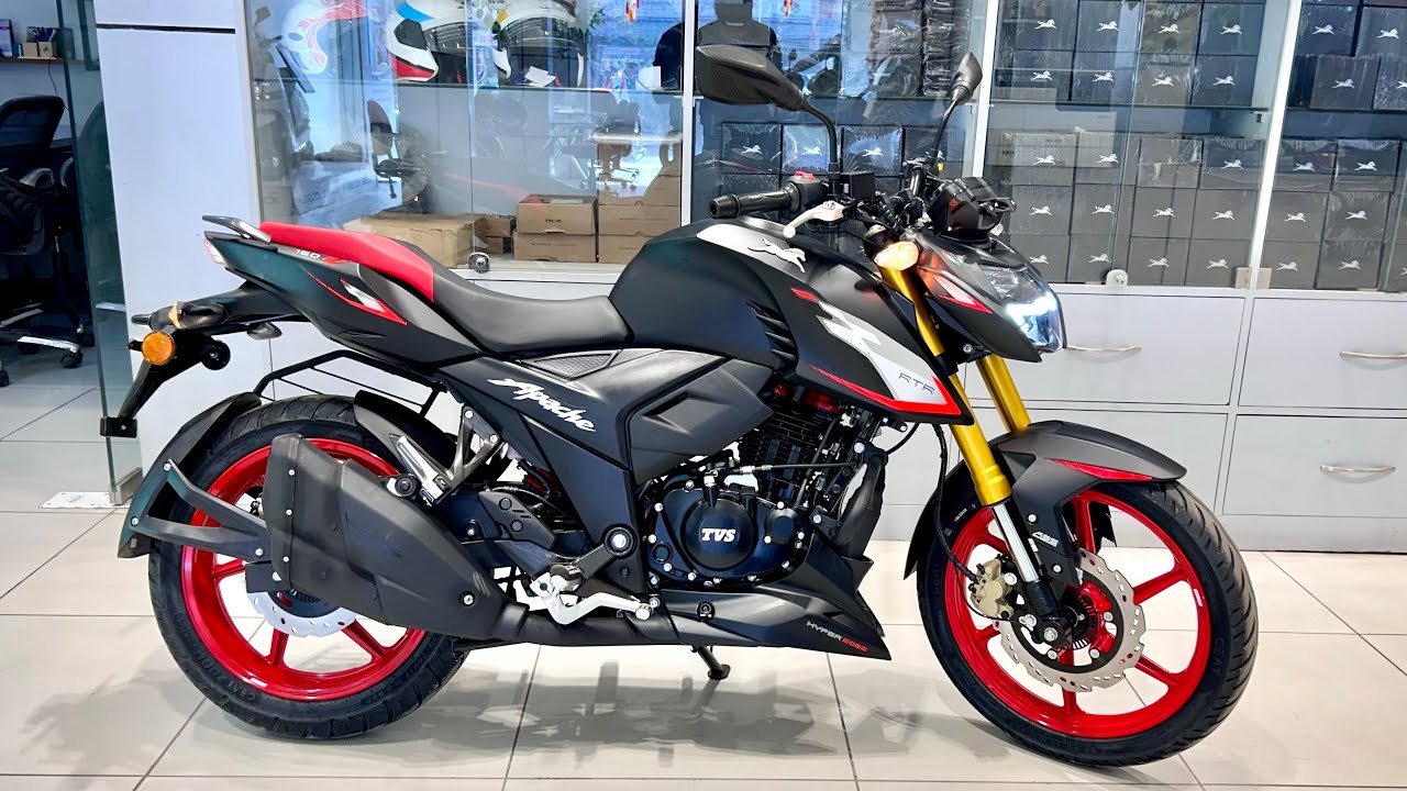 New Tvs Apache RTR 160 4v USD Forks Dual Channel ABS Model Detailed ...