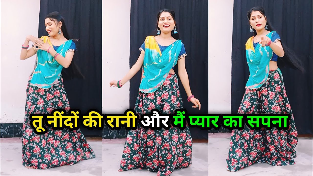 Tu Neendon Ki Rani Aur Main Pyar Ka Sapna , Anuradha Paudwal, Udit Narayan dance by Pooja ...