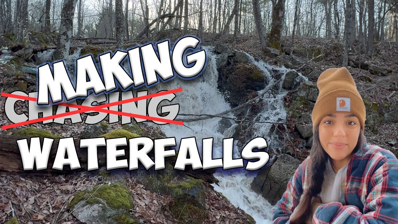 ASMR Culvert Clearing & ACCIDENTAL WATERFALLS | Spring Pond Maintenance ...