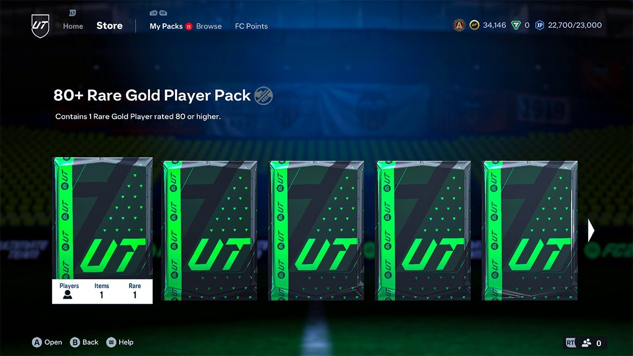 FC24: 80+ X10 RARE GOLD PLAYERS PACK - YouTube