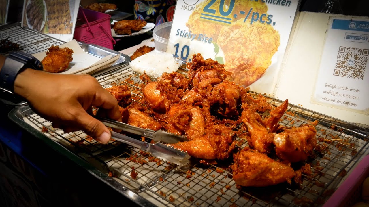 Authentic HALAL THAI STREET FOOD in Muslim Market in Ao Nang, Krabi ...