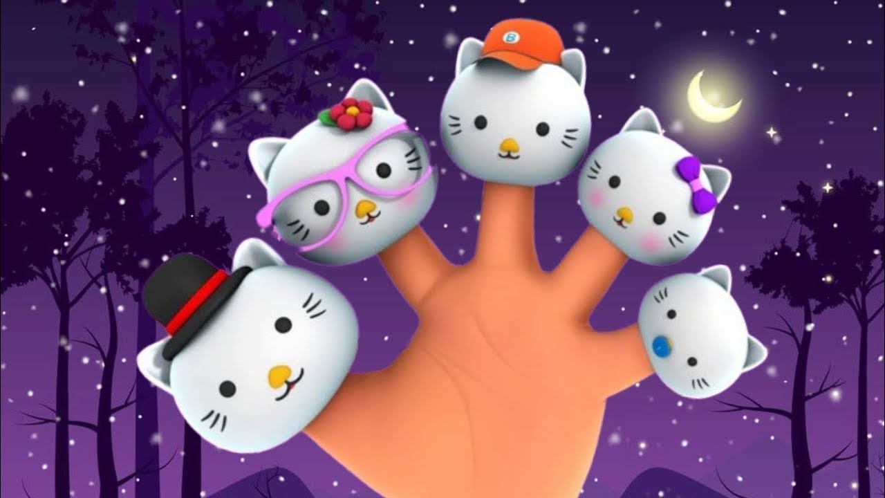 Kitty Cat Cake Pop Finger Family Rhyme | Kitty Cat Nursery Rhyme ...
