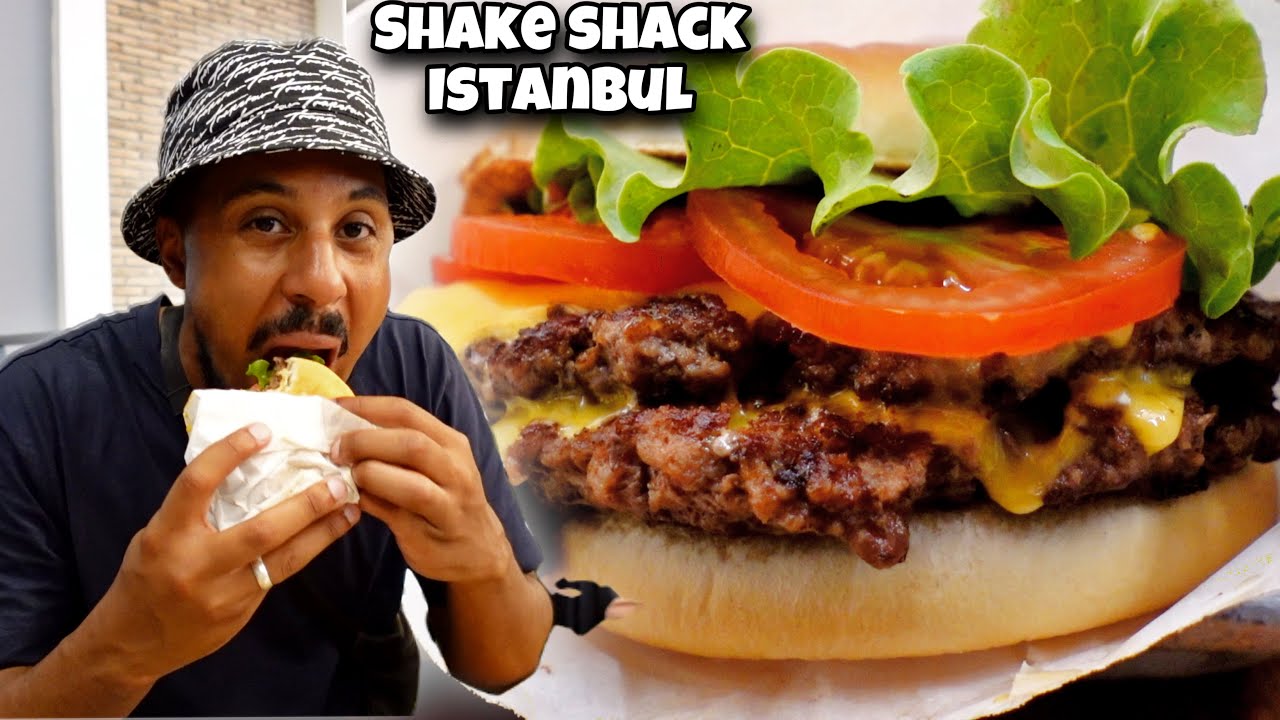 SHAKE SHACK BURGER essen in ISTANBUL. 🍔 🇹🇷 - YouTube