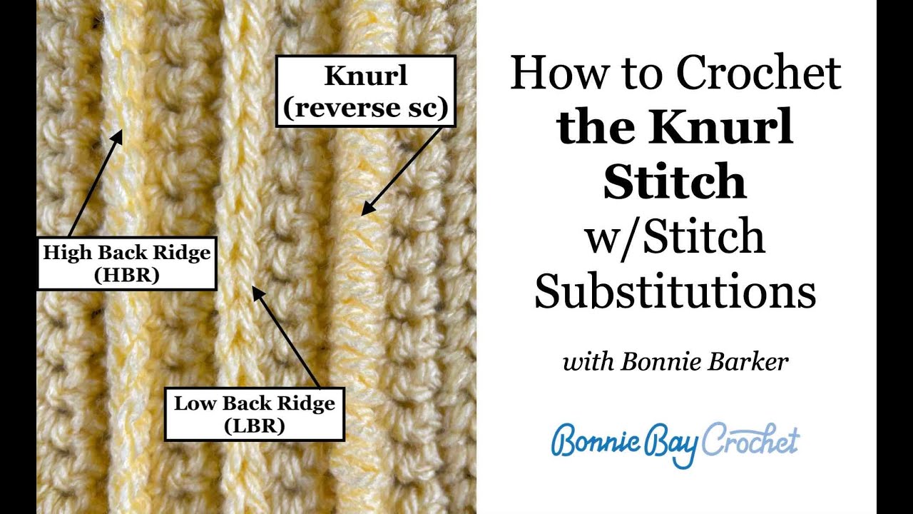 How to Crochet the Knurl Stitch - YouTube