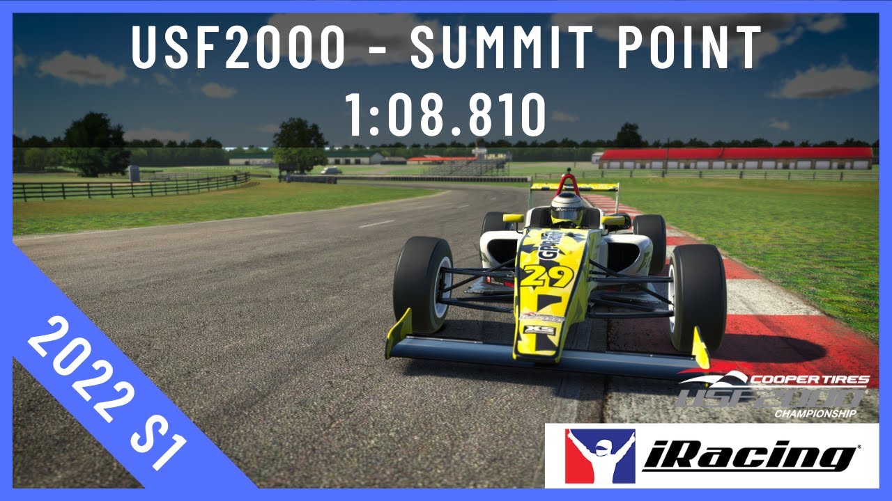 USF 2000 | Summit Point Hotlap 1:08.810 | iRacing - YouTube