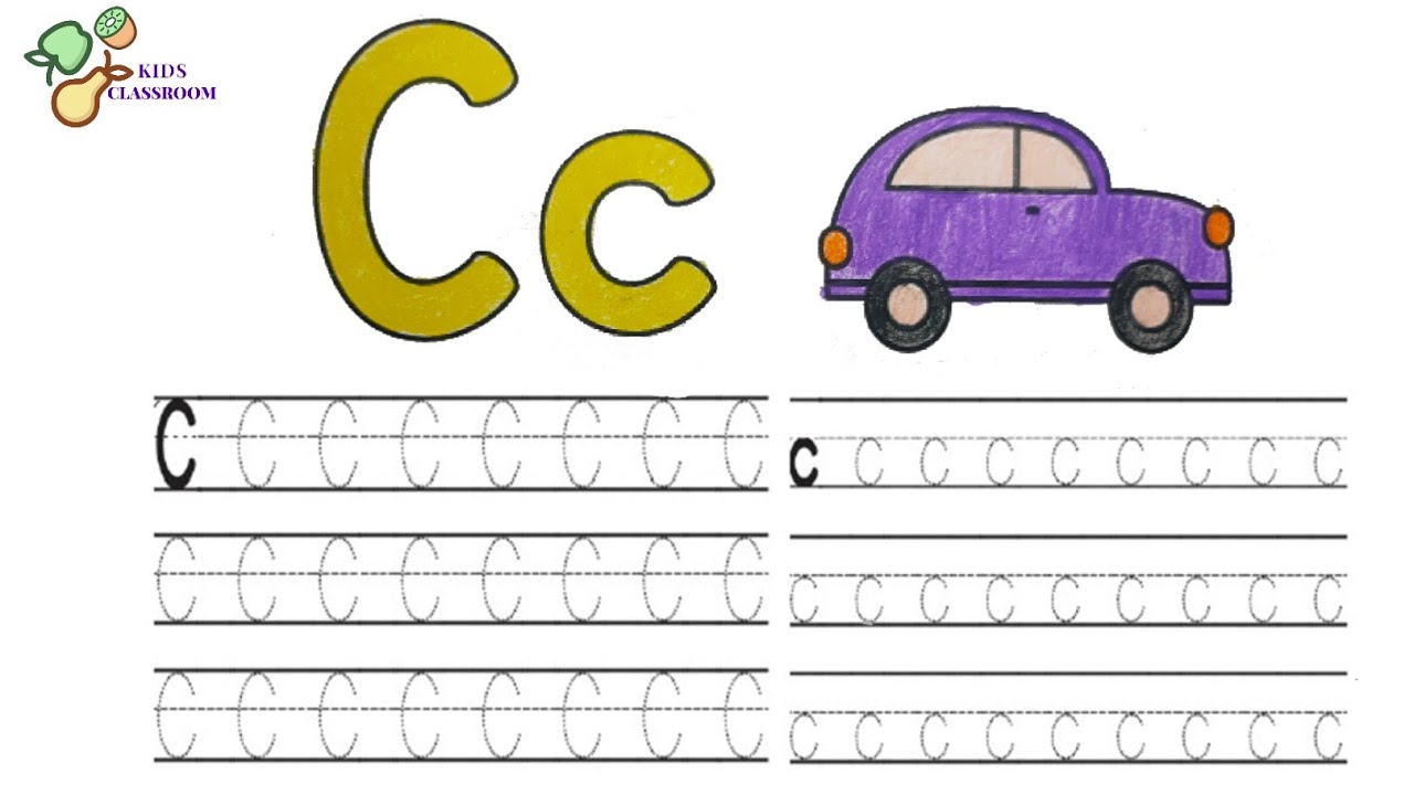 Tracing Alphabet Letter Cc | Tracing Small and Capital Letter C ...
