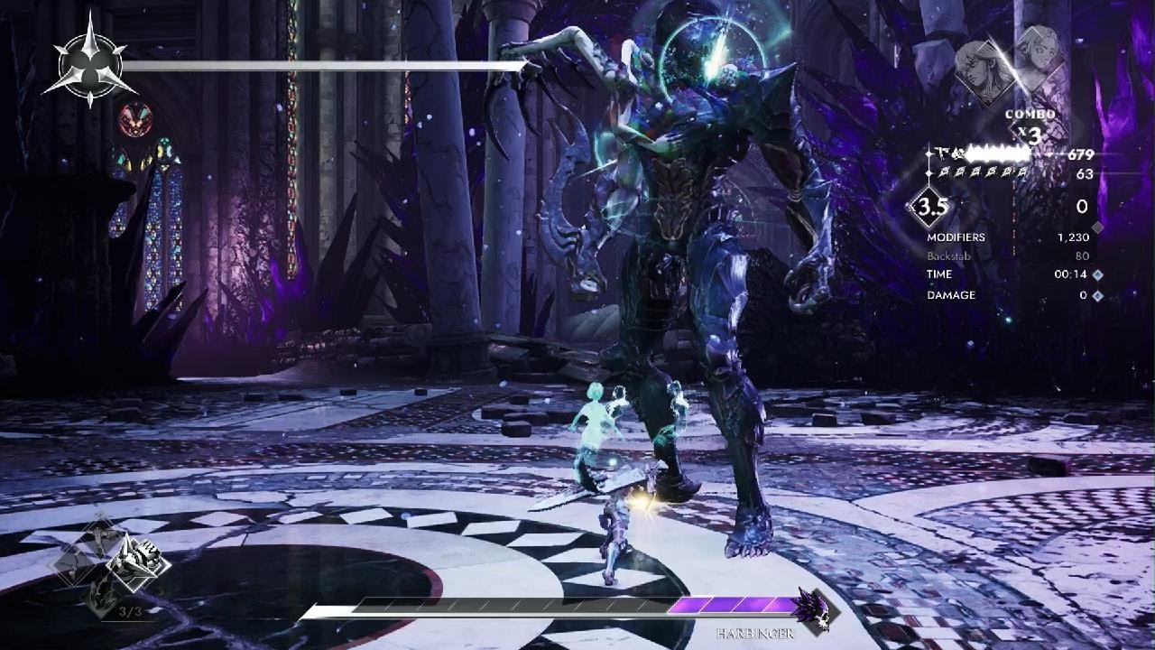 Soulstice Knight mode - Hannah/Harbinger Boss Fight - YouTube