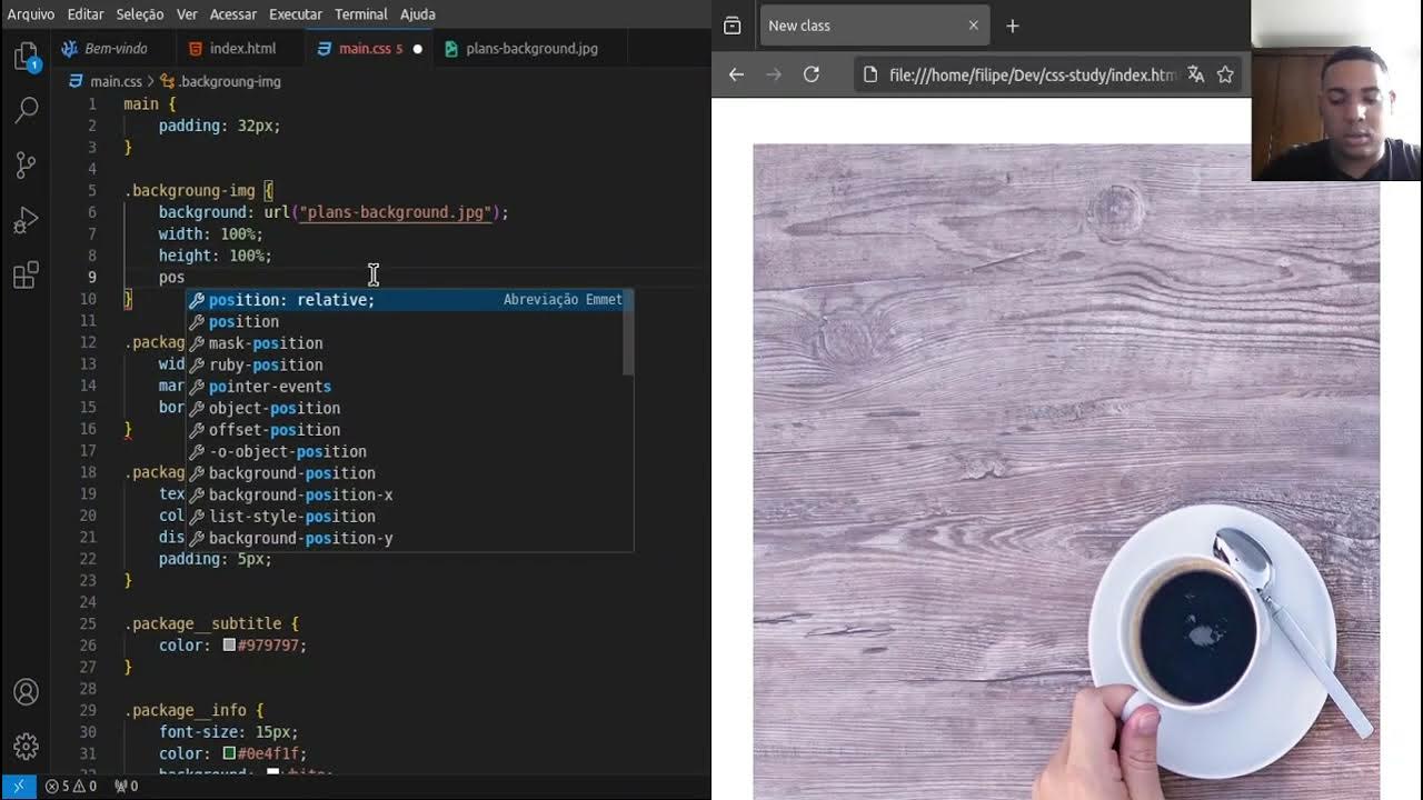 How to add a background image using CSS - YouTube