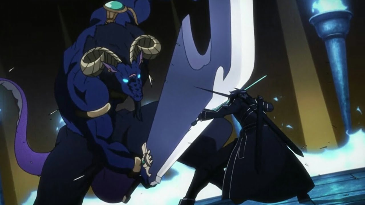 Sword art online kirito vs the gleam eyes (AMV) teminite - spider - YouTube