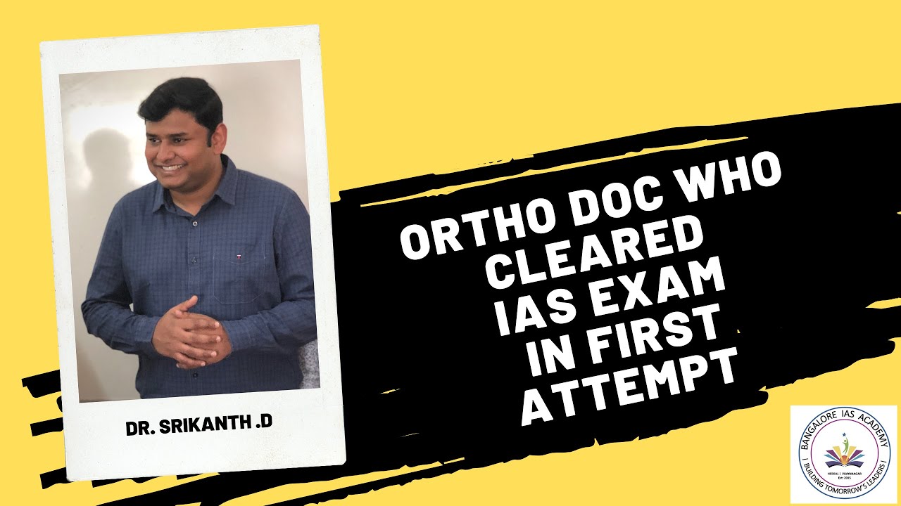 Ortho Doc who cleared IAS in first attempt - YouTube