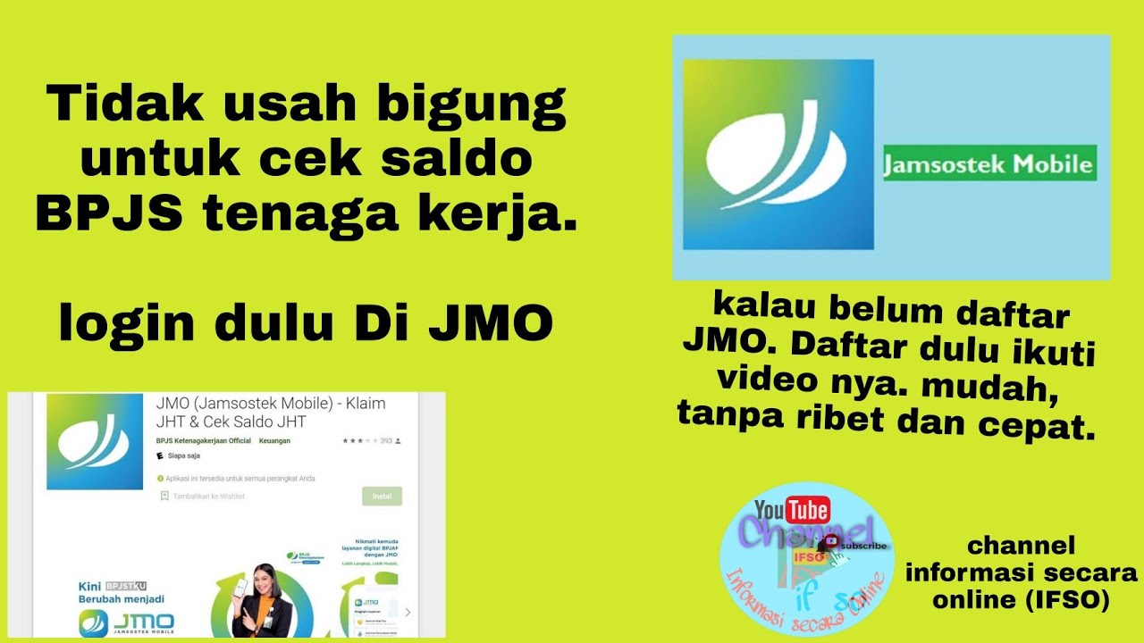 cara login di aplikasi Jamsostek mobile/JMO.#cara login di aplikasi ...