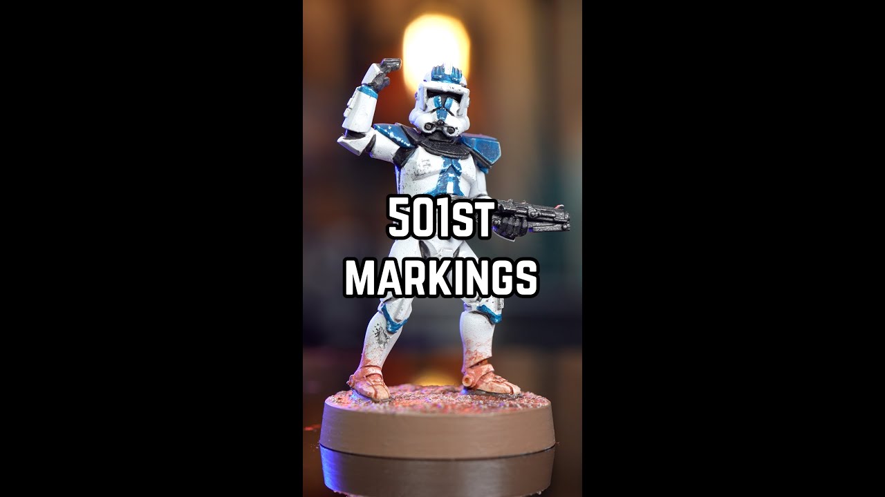How to Paint Clone 501st markings #shorts - YouTube