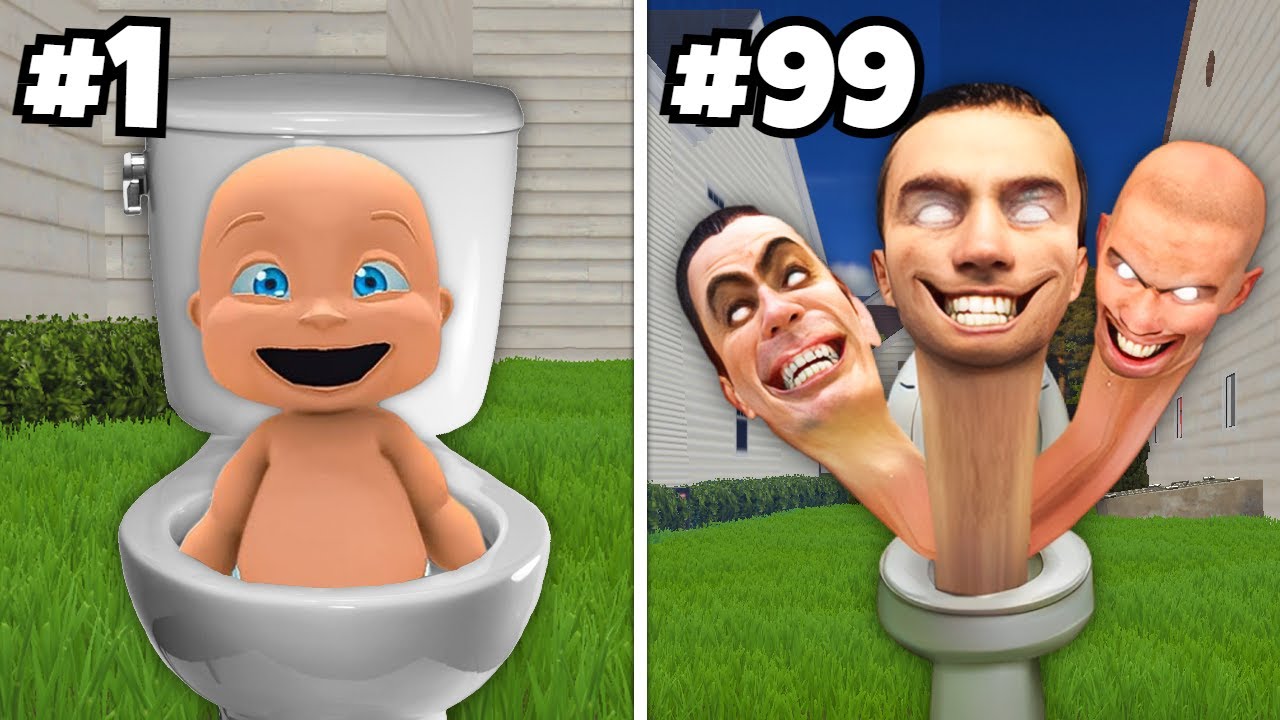 Baby Becomes 100 SKIBIDI TOILETS! - YouTube
