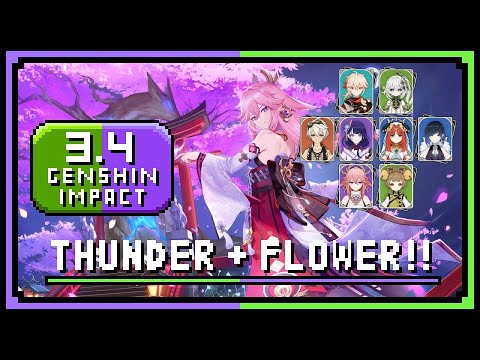 [Genshin Impact 3.4] Yae Miko Nuke & Nilou Nahida team. Spiral Abyss ...