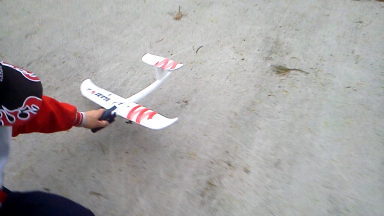 Firefox t-tail glider to rc conversion - YouTube