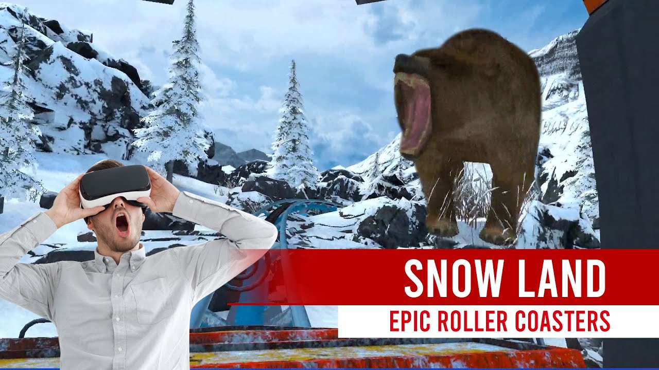 Epic Roller Coaster | Snow Land [ VR Gameplay ] - YouTube
