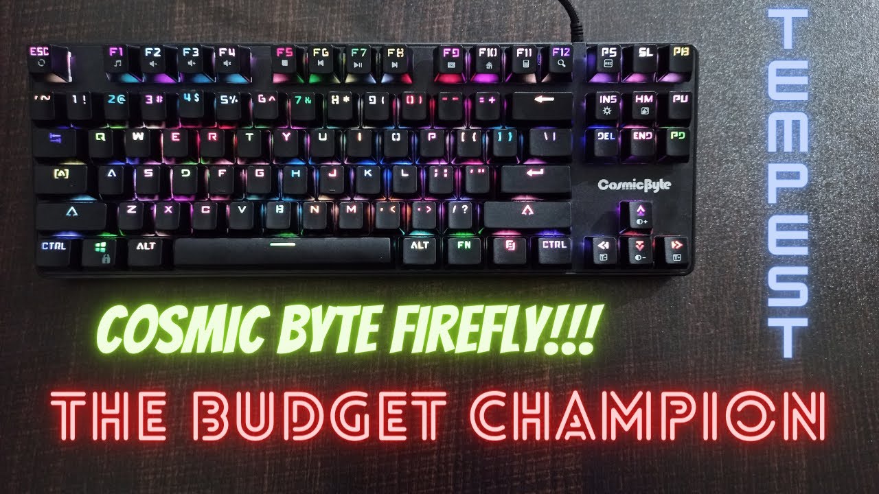 Cosmic Byte Firefly Mechanical Gaming Keyboard Review!!! - YouTube
