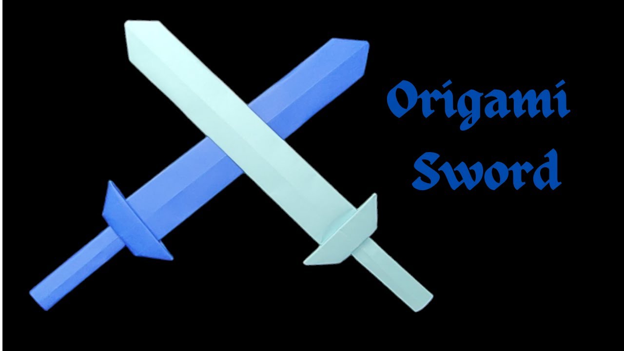 How To Make Paper Sword. Easy Origami Sword Step-By-Step Tutorial ...
