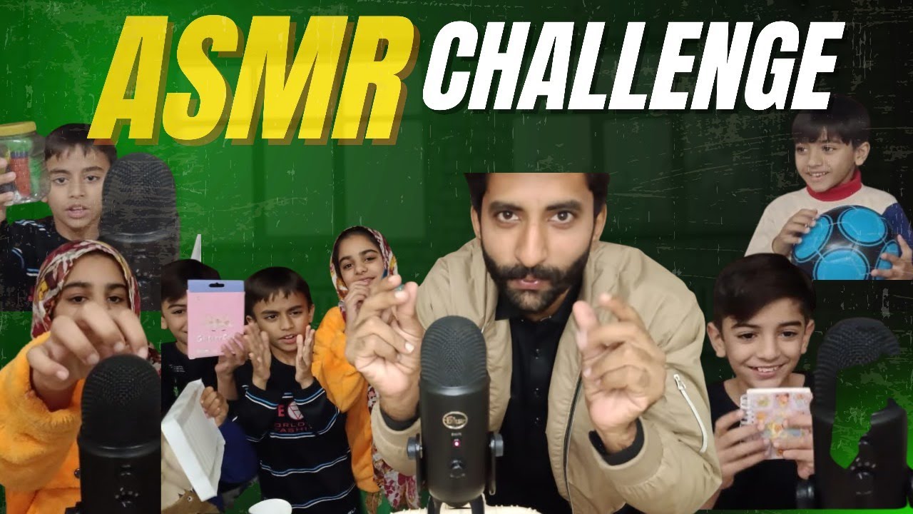 ASMR Challenge with Kids | Relaxing Whispers😌😴 - YouTube