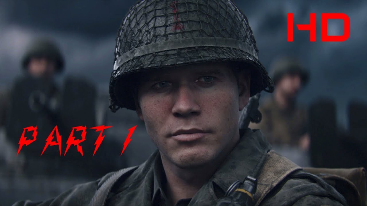 CALL OF DUTY WW2, Walkthrough Gameplay Part 1 - Normandy Beaches ...
