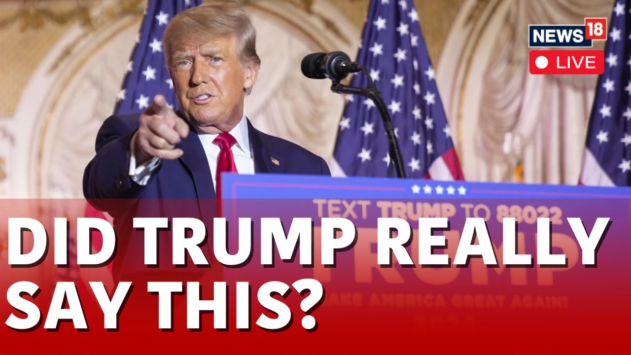Donald Trump Speech Today Live | Trump Slams Biden In New Hamsphire ...