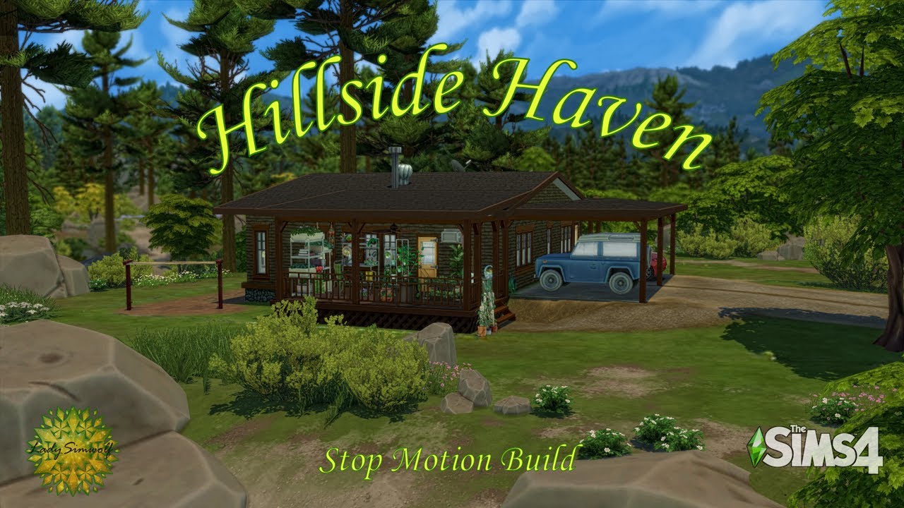 Hillside Haven | Sims 4 | No CC Build - YouTube