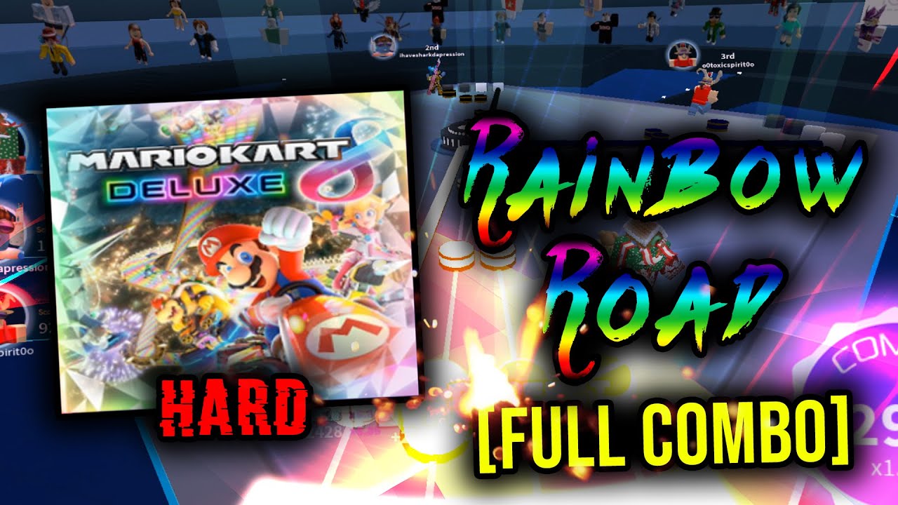 Robeats - Rainbow Road (Hard) [Full Combo] - YouTube