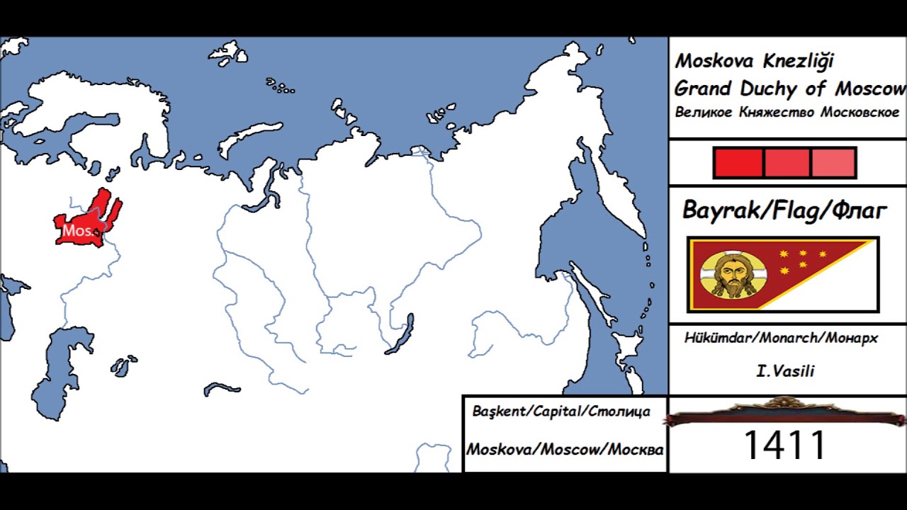 Moskova Knezliği Kuruluştan Yıkılışa (1283-1547)/Grand Duchy of Moscow ...