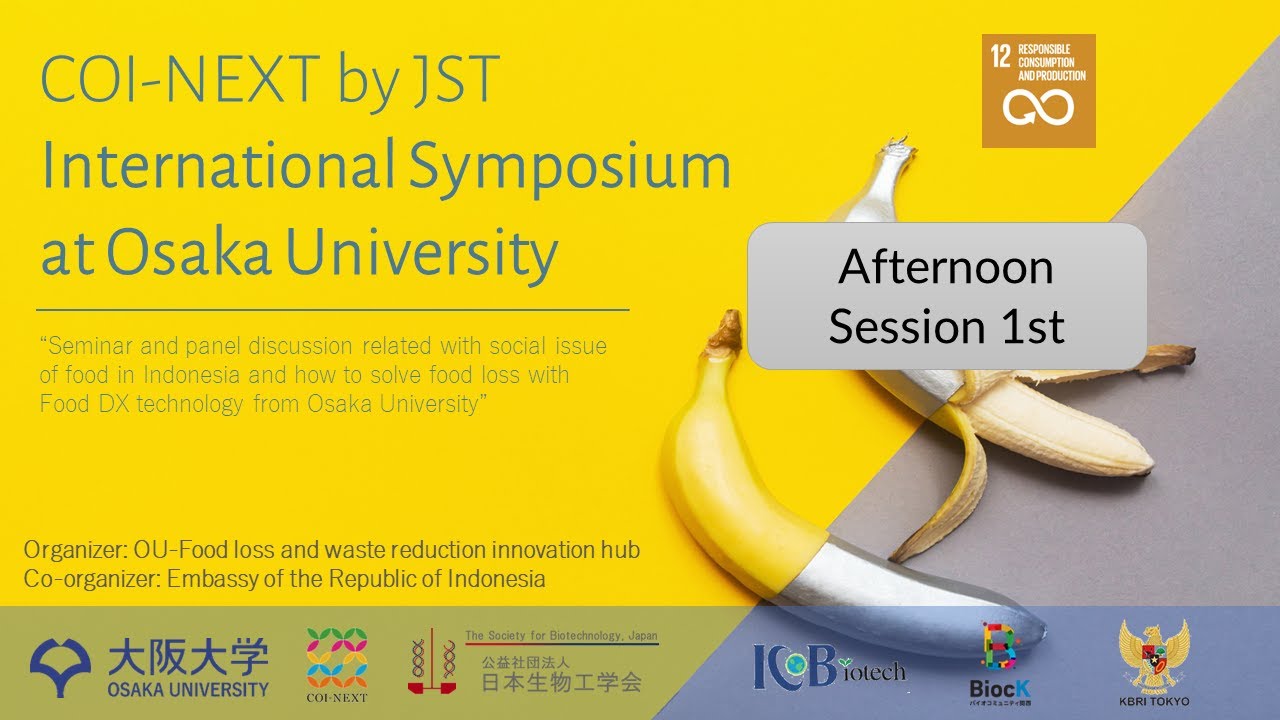 COI-NEXT by JST International Symposium at OU ( Afternoon Session 1st) - YouTube