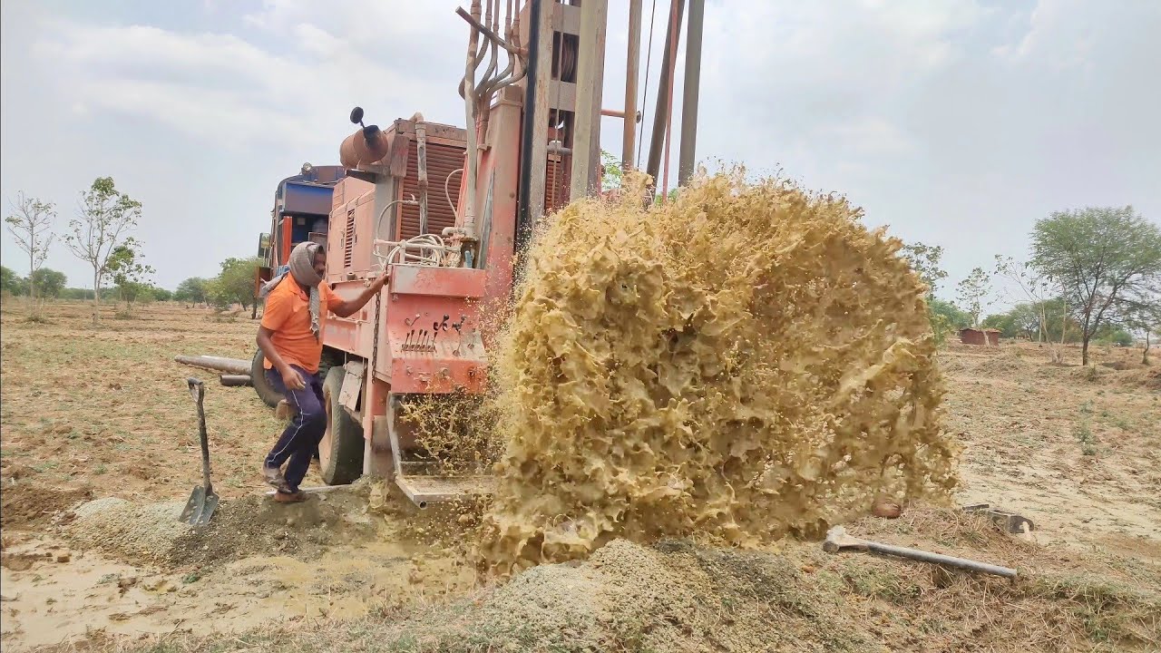 Borewell Drilling - 20 Hp water journey 185 Feet deep Borewell ...