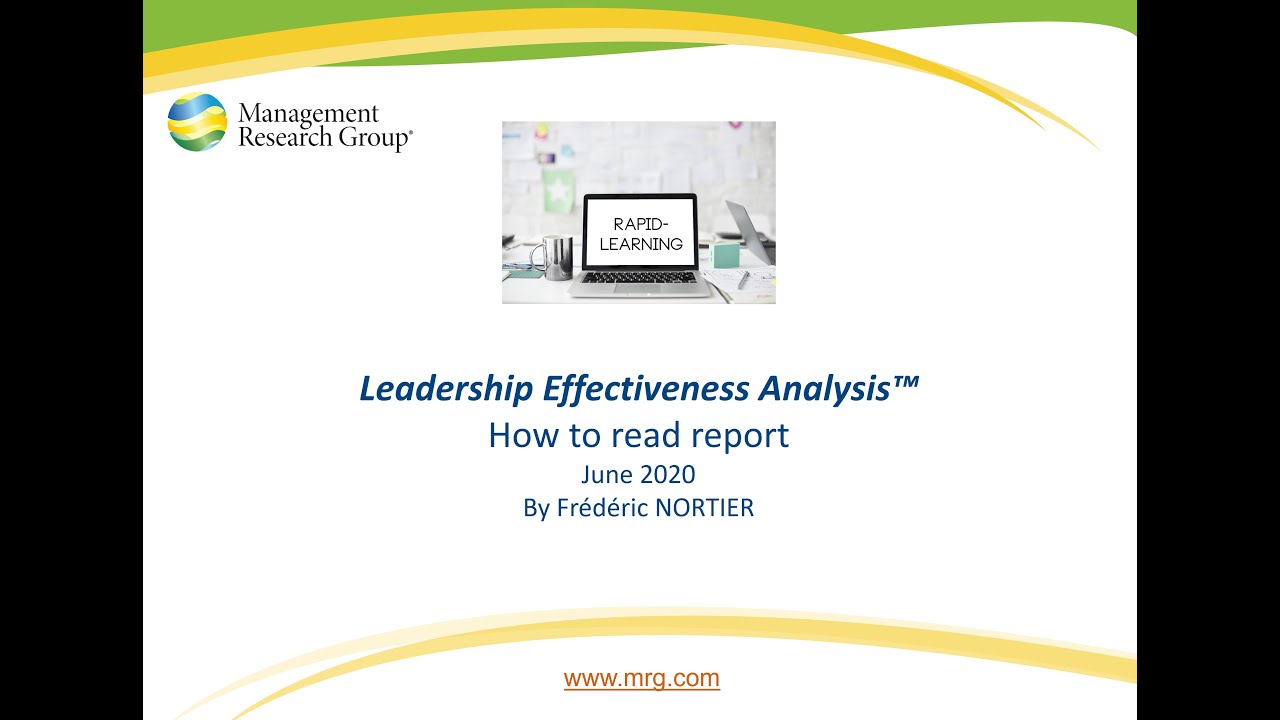 Rapid Learning2 How to read the LEA report - YouTube