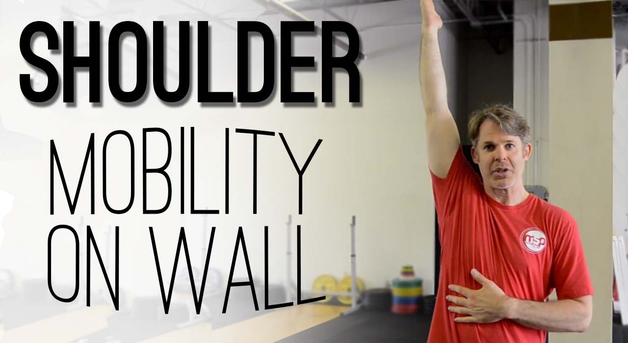 SHOULDER MOBILITY on Wall: Floss the shoulder joint to improve OH range ...