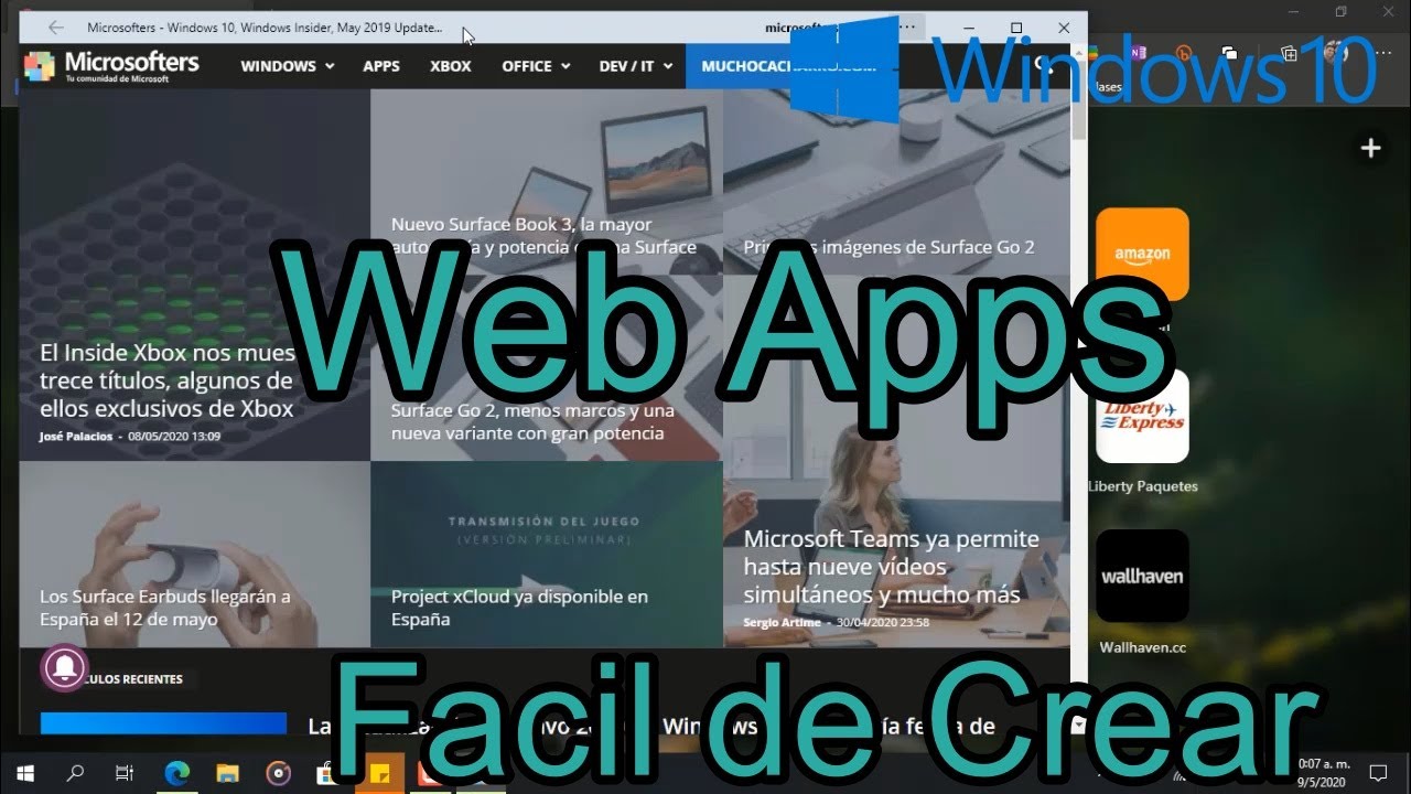 Como Crear Web Apps en Windows 10 - YouTube