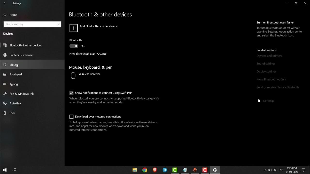 How to Enable show location of Pointer on pressing CTRL key in windows 10. - YouTube